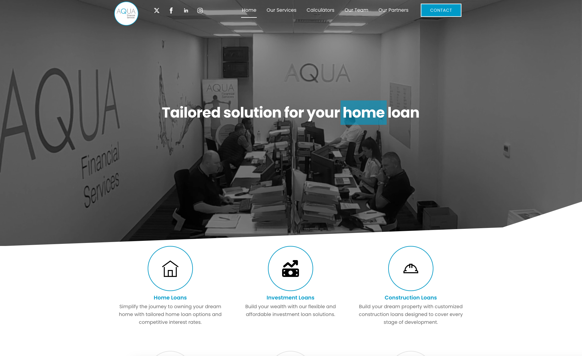 Aqua Financial Services Website Redesign: A Success Story - NuDesign ...